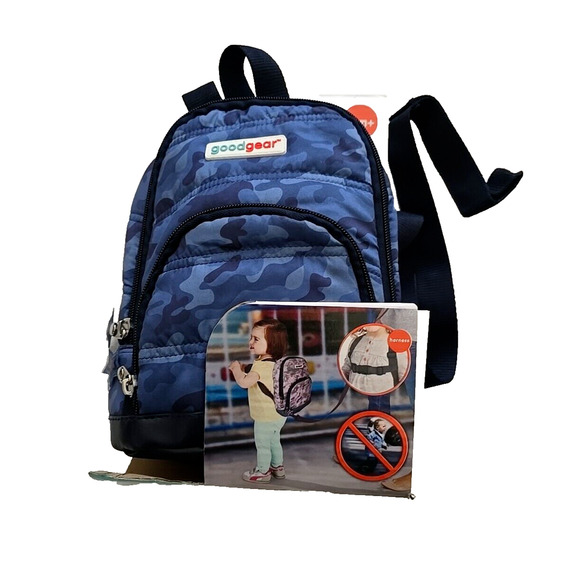 Goodgear | Bags | New Goodgear Blue Camouflage Fully Functional Quilted Harness Backpack For ...